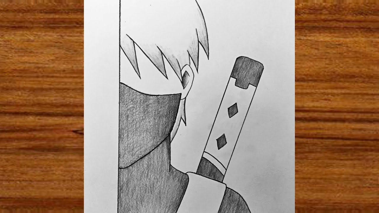 Anime Ninja drawing tutorial - How to draw Ninja step by step - Easy ...