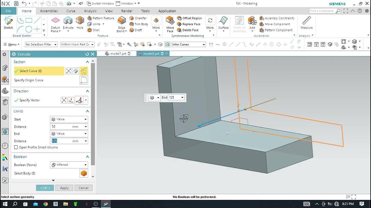 Video- 12 Intersection curves in Siemens NX sketch tutorial - YouTube