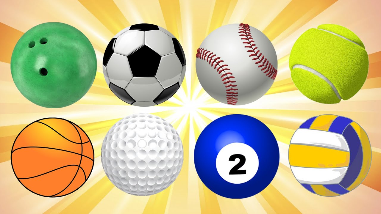 Sports Ball Names IN ENGLISH | EASY ENGLISH SPORT BALLS | FOR EVERYONE ...