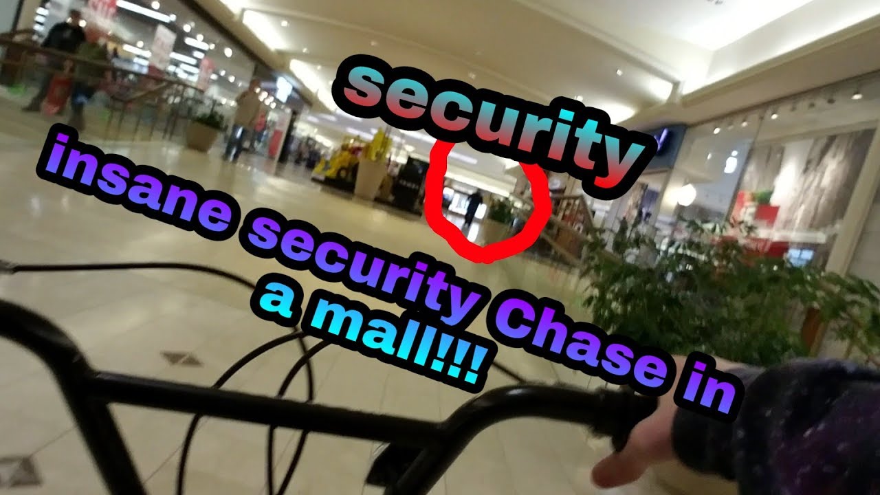 Insane security Chase in mall!!!!!!!!!!!!!! - YouTube