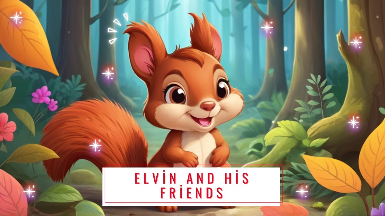 Squirrel Elvin and his friends/Kids Stories #friends #squirrel #cute # ...