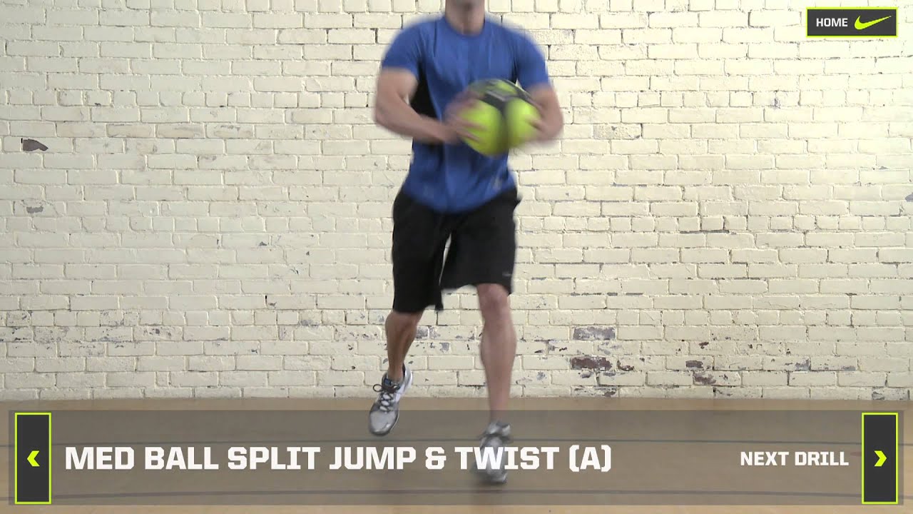 The Program | Off-Season Hockey Training: Weeks 11-12, Day 1 - Med Ball Split Jump & Twist - YouTube
