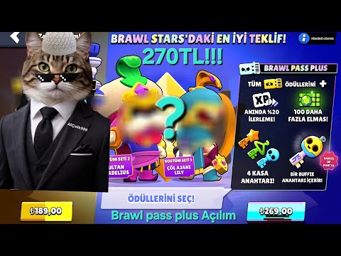 Brawl pass plus tam 270 Tl Verdim!!Küçük kuzenimin sesi gelmiş olabilir😂