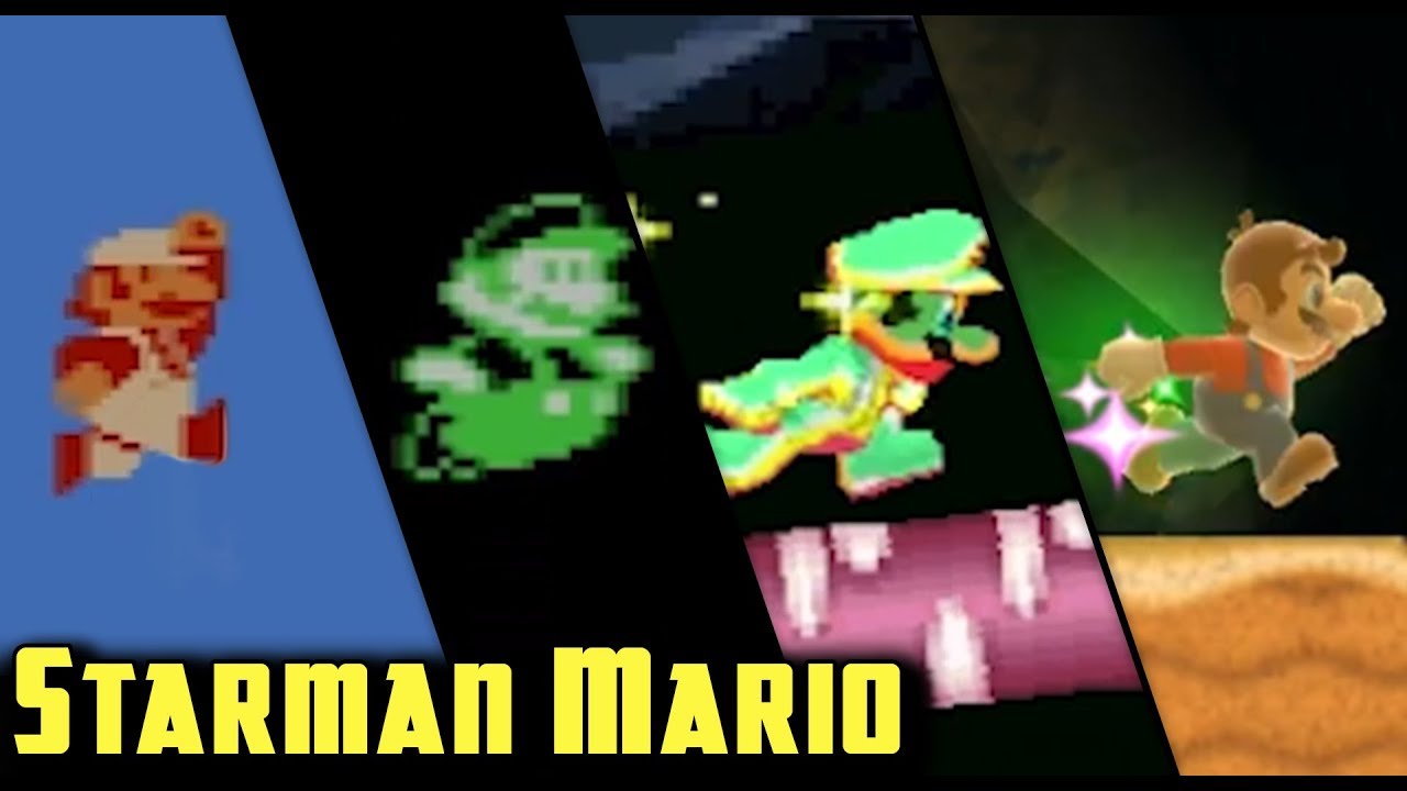 Evolution of Starman in Mario Bros Series (1985-2013) - YouTube