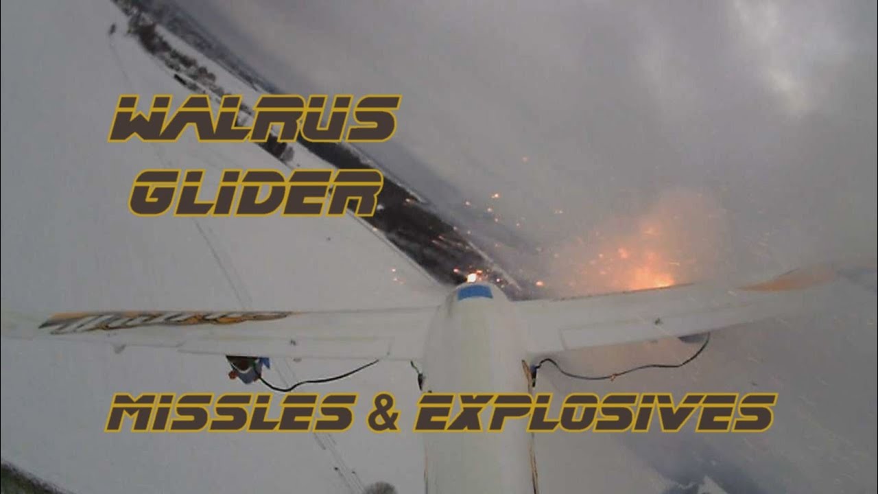 Walrus Glider FPV with Rockets and Flares - YouTube