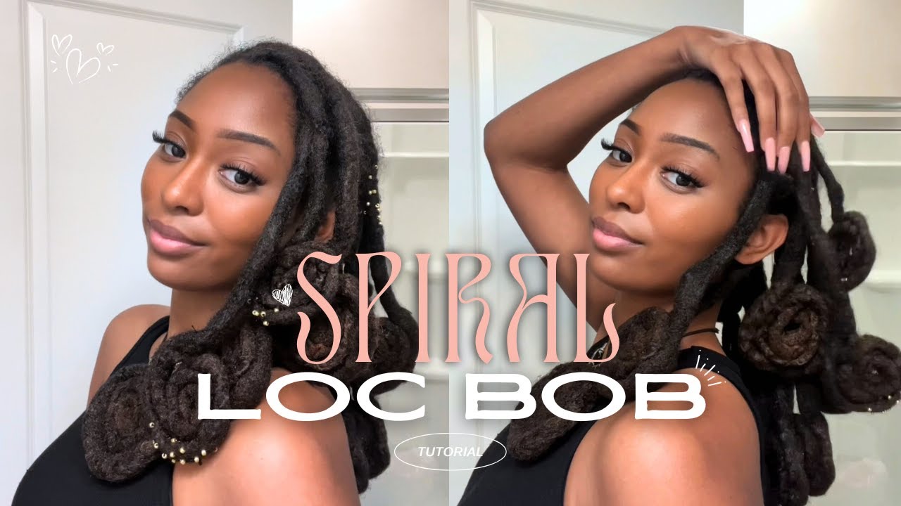 Spiral Loc Bob Tutorial | *beginner friendly* | mstrinitysimone - YouTube