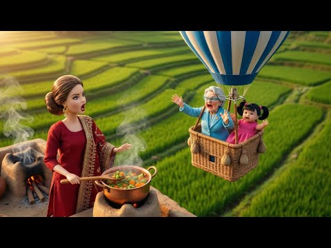 Miniature doll village Hot air Balloon Scene|Miniature doll ASMR Cooking 