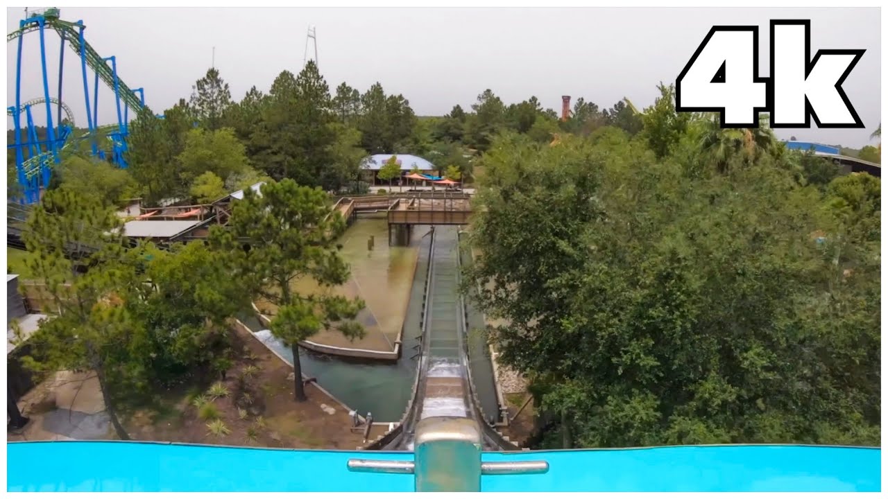 [4k] Island Falls Water Ride | Wild Adventures Theme Park - YouTube