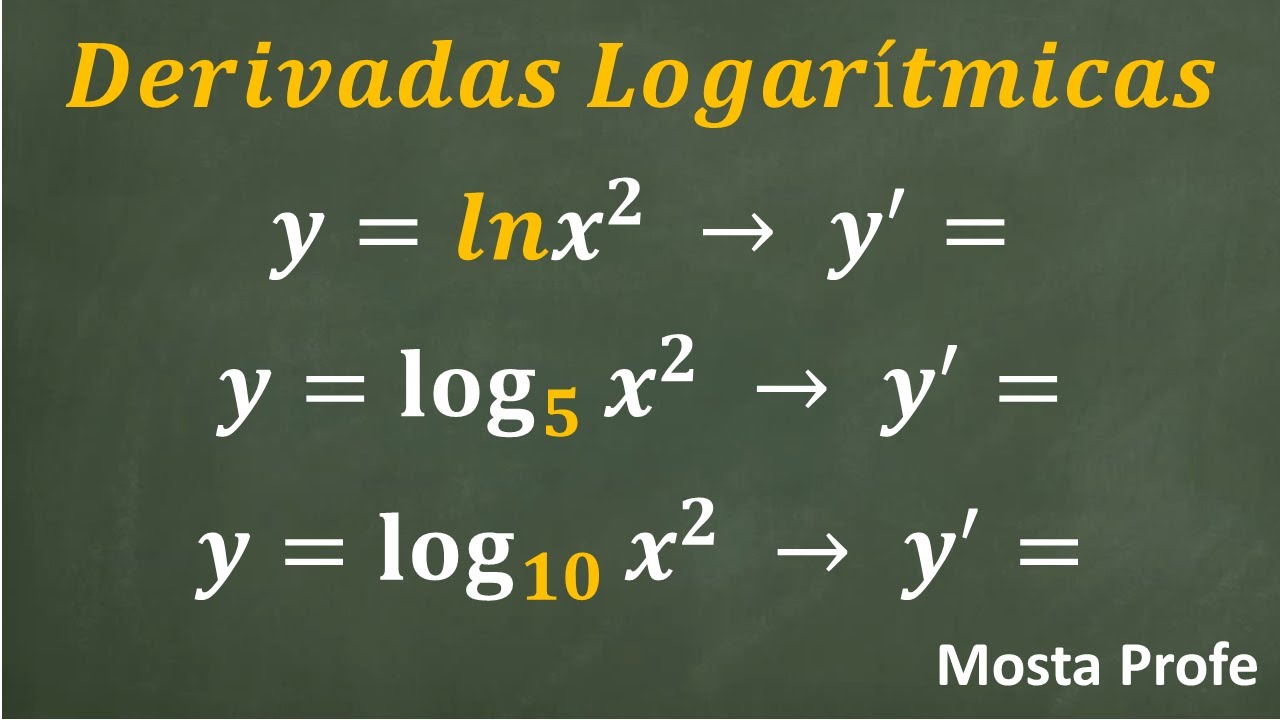 Derivadas De Logaritmos Neperiano Decimal En Base 10 Base 5 De Una Derivadas De Logaritmos Neperiano Decimal En Base 10 Base 5 De Una