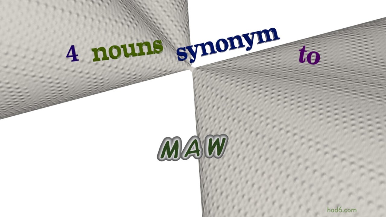 maw - 5 nouns meaning maw (sentence examples) - YouTube