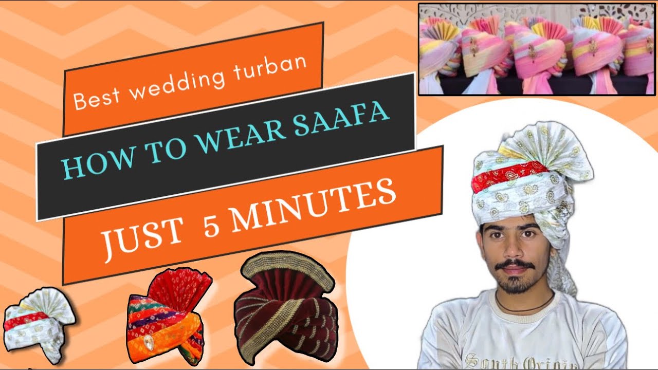 How To Wear Saafa || best wedding turban || how to tie pheta step by ...