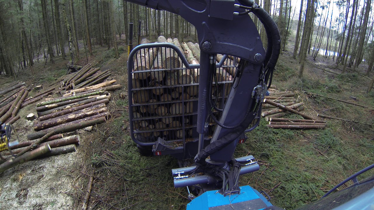 Rottne F11d vs. Borkenkäfer - YouTube