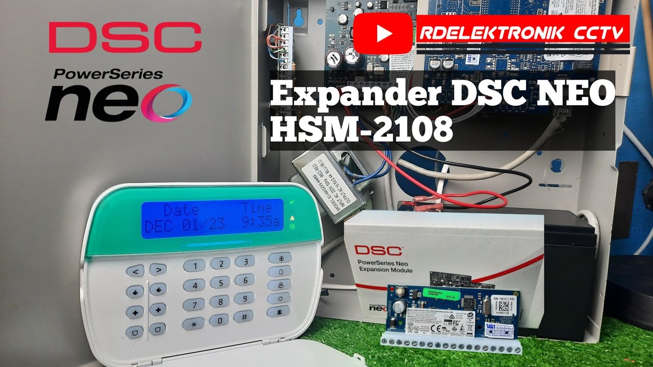 DSC Alarm system koneksi Expander zona DSC NEO HSM-2108 #panelalarmdsc ...