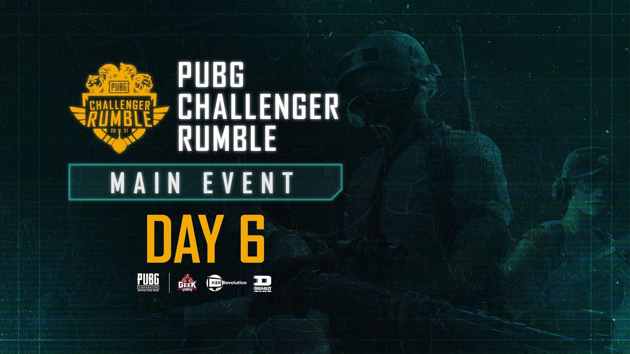 PUBG Challenger Rumble 2021 - Main Event | Day 6 - YouTube