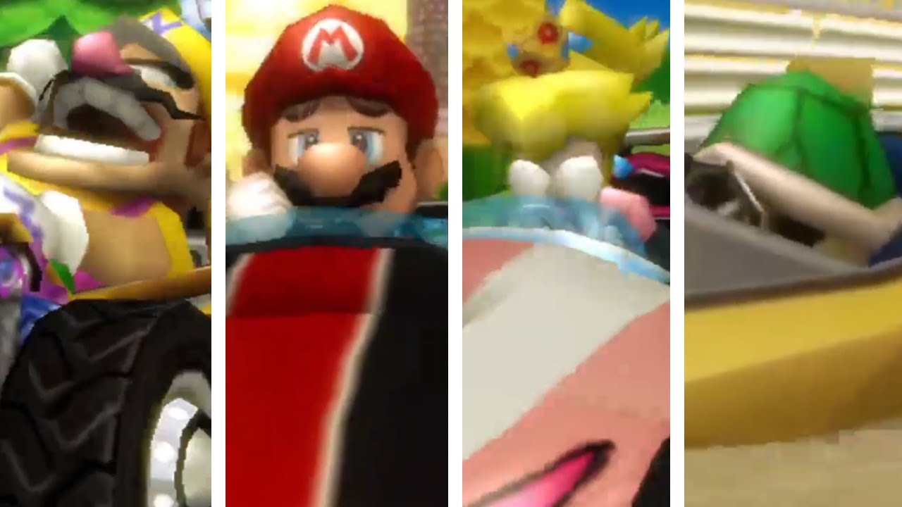 Mario Kart Wii - All Giant Characters Losing Animations (Karts) - YouTube