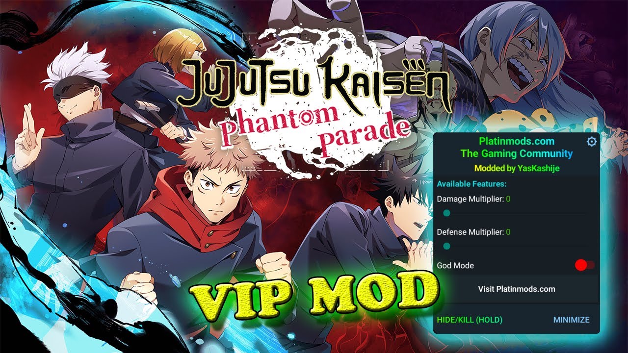 Jujutsu Kaisen Phantom Parade EN MOD Menu APK | God Mode, Damage ...