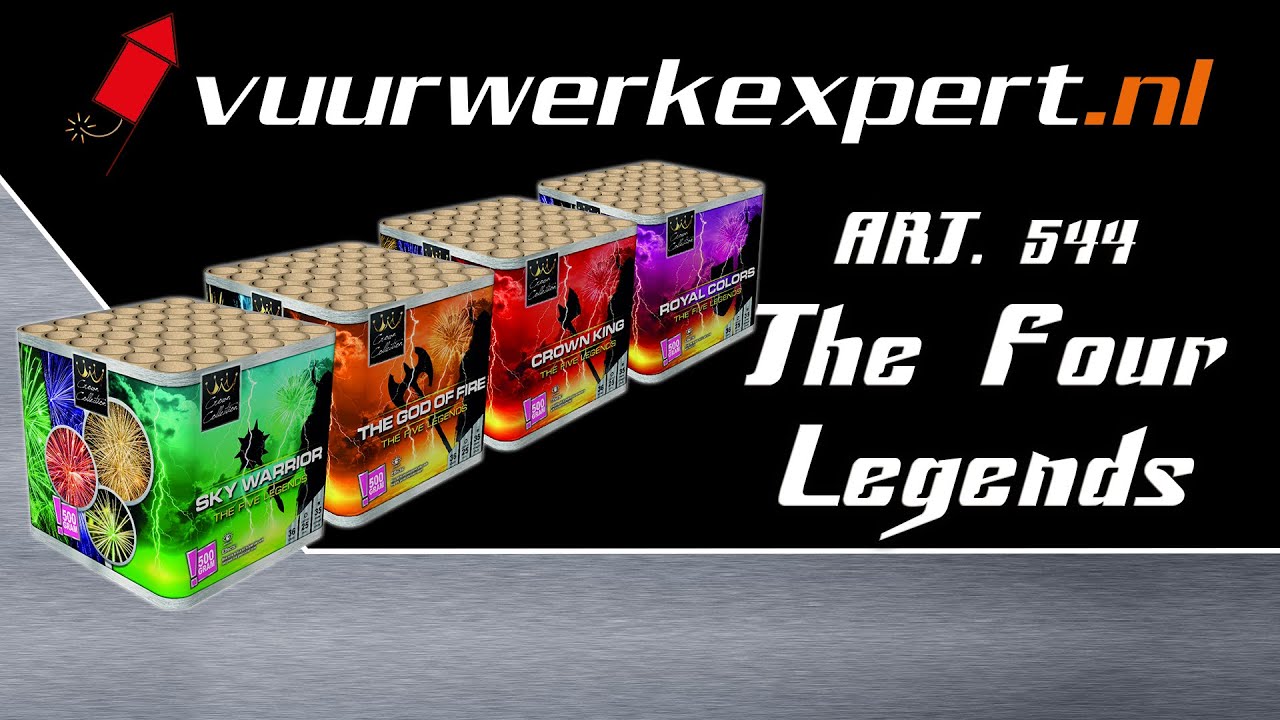 Art. 0544 The Four Legends Crown Collection Vuurwerkexpert - YouTube