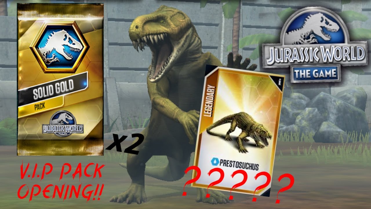 VIP Pack Opening!!!!! || Jurassic World : The Game!! - YouTube