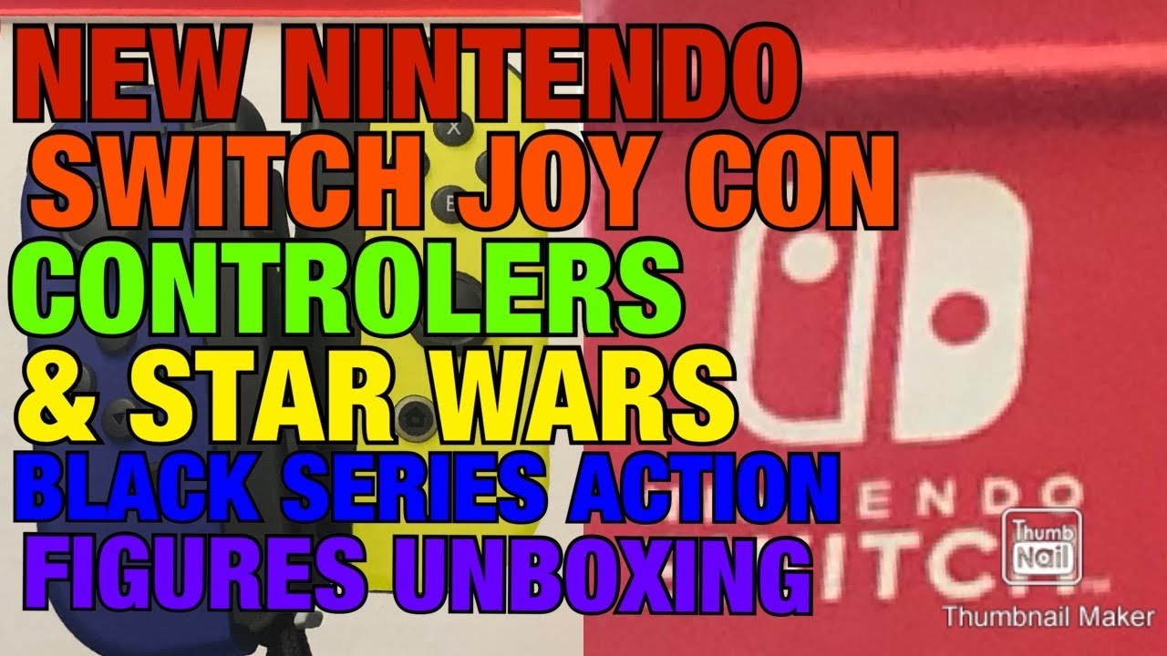 Star Wars Black Series & Nintendo Switch Controllers Unboxing - YouTube