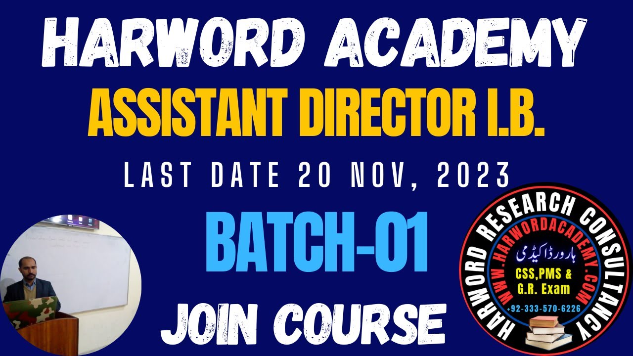 Assistant Director IB Syllabus || Applying Last Date & Age || Online ...