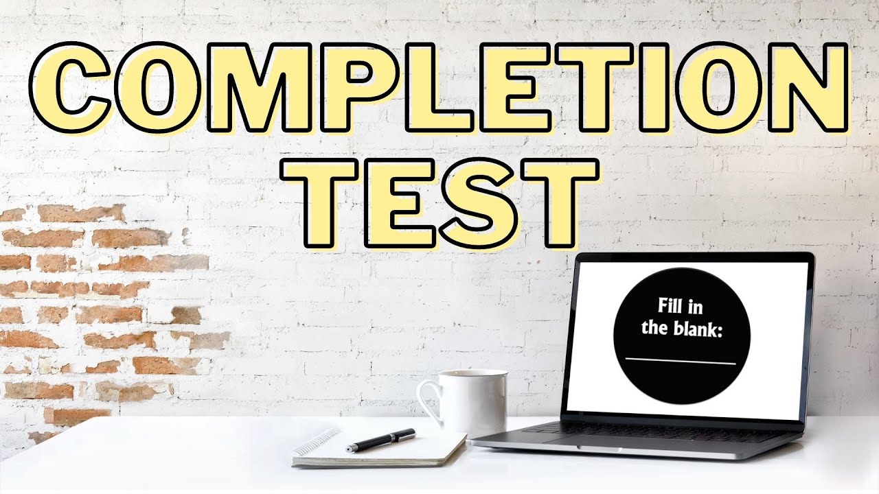 Completion Test Fill In The Blank Rules In Constructing A Completion Type Of Test Youtube 7002