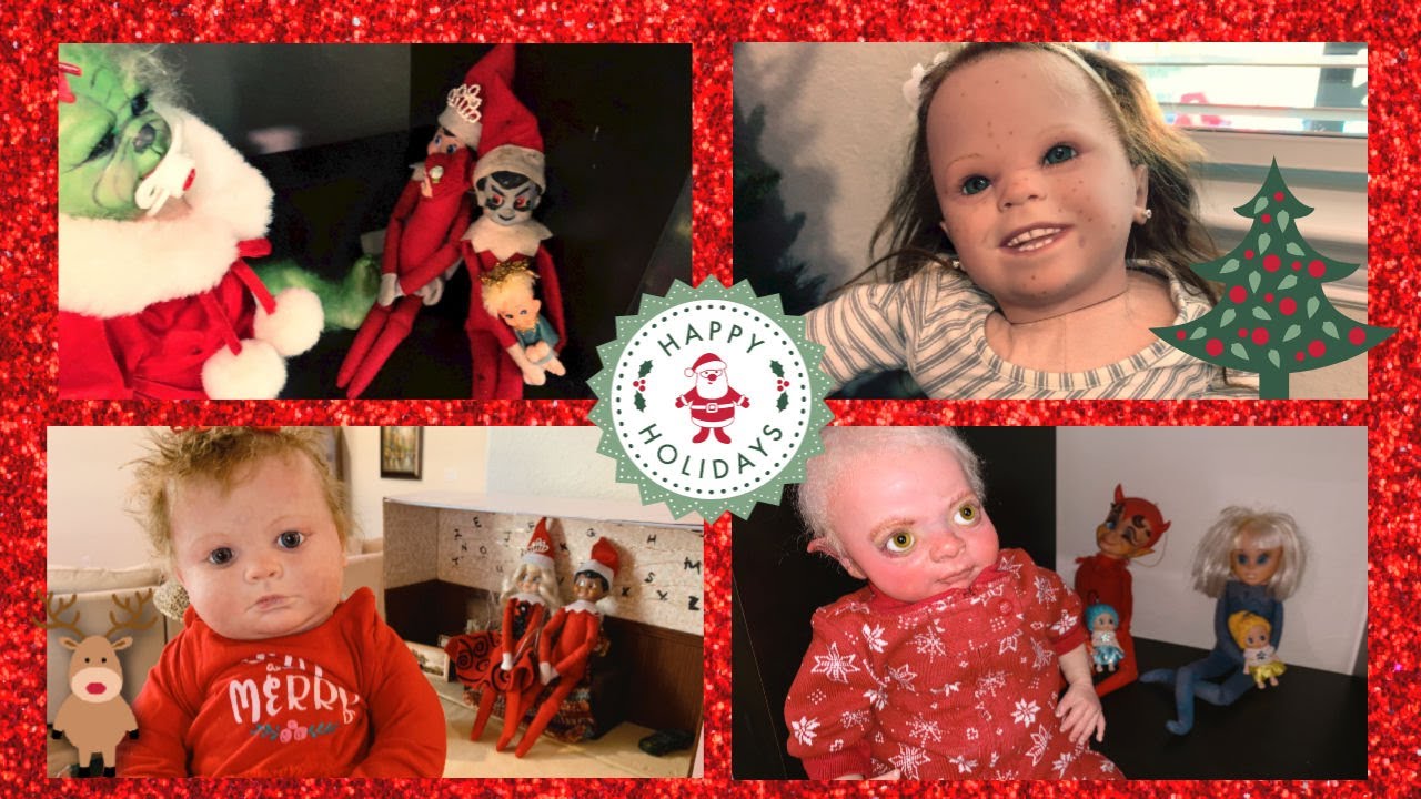 The reborn dolls and elves are ready for Christmas! - YouTube