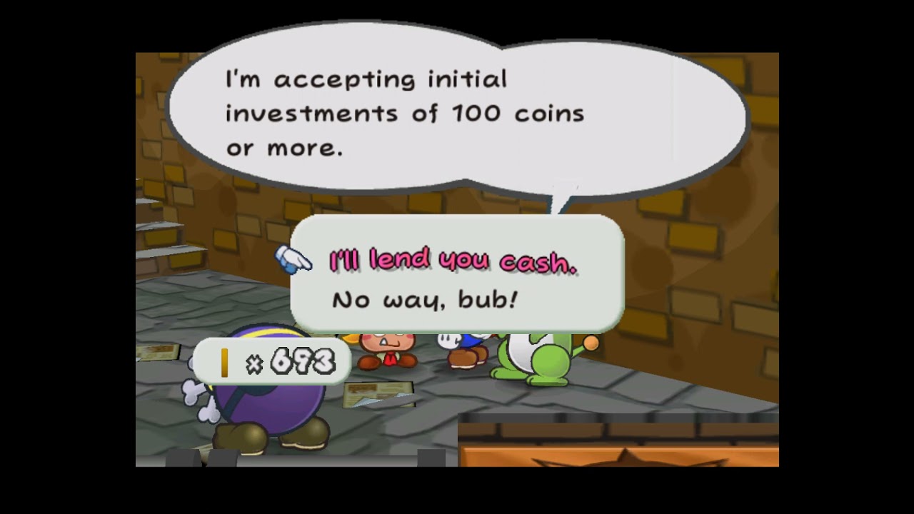 Paper Mario The Thousand Year Door Bank Rolling Lumpy's Buisness ...