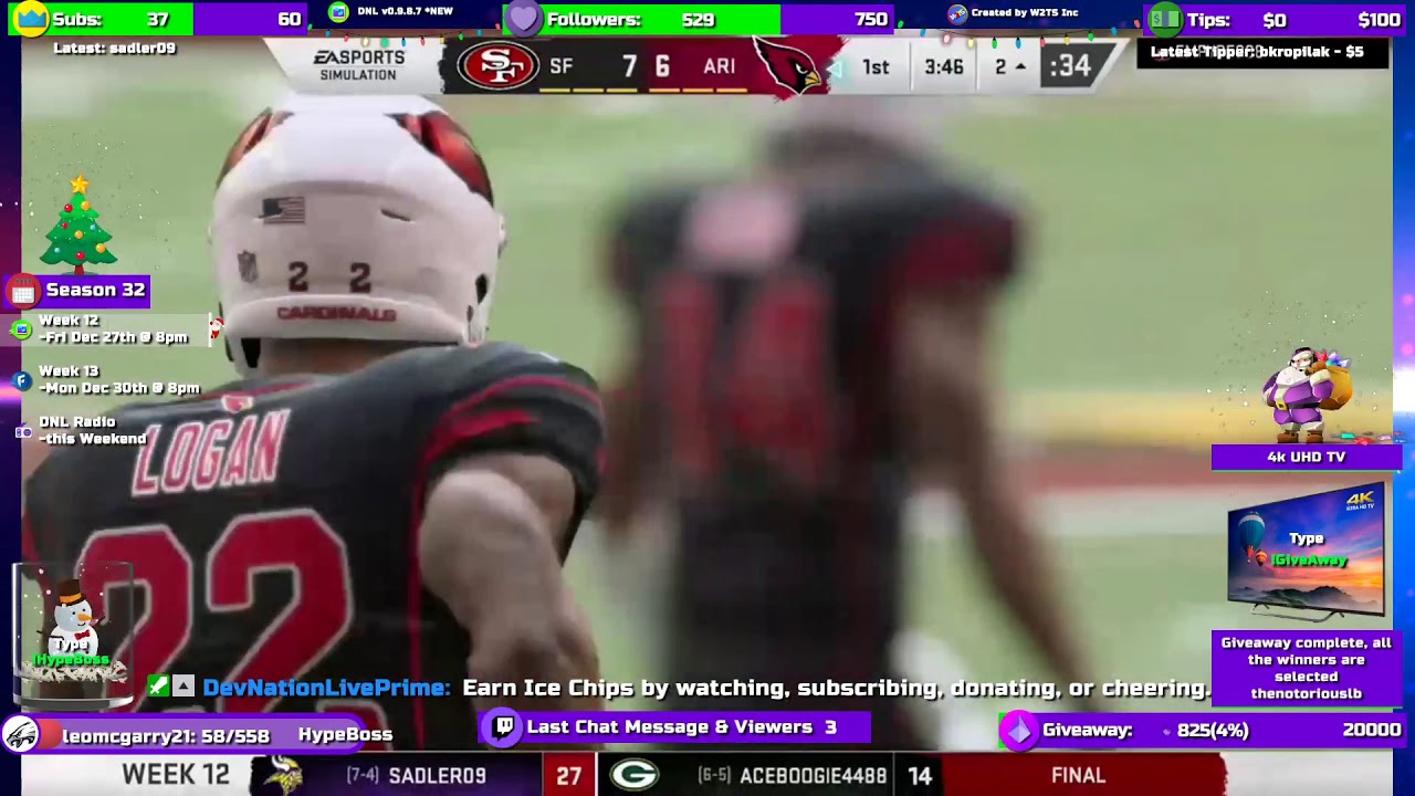 SF vs ARI - Season 32 Week 12 #maddenCFM #youtube #devnationlive - YouTube