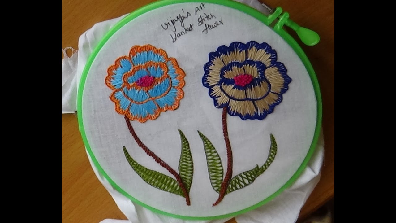 Hand Embroidery Designs # 169 - blanket flower designs - YouTube