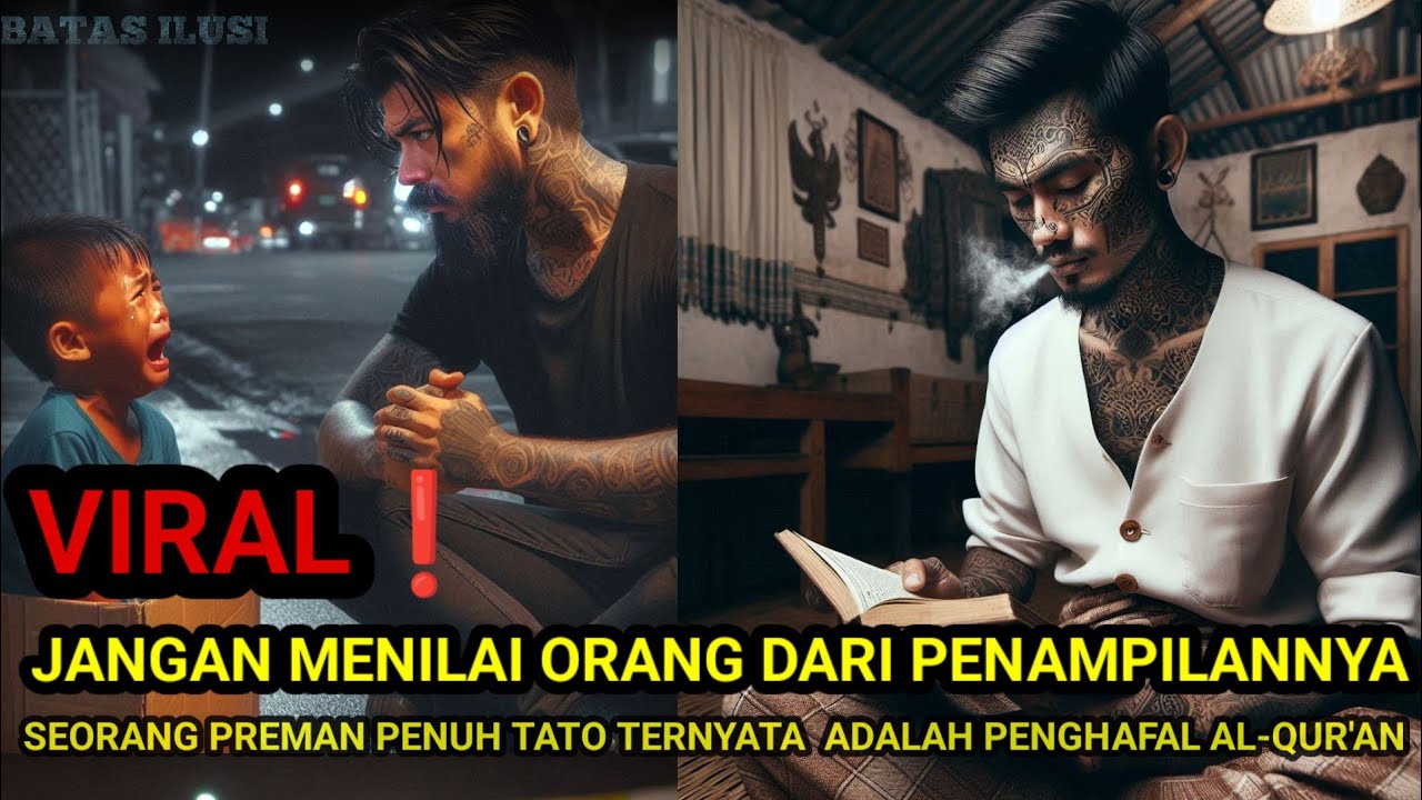 VIRAL SEORANG PREMAN PENUH DENGAN TATO TENYATA ADALAH PENGHAFAL Al-QUR ...
