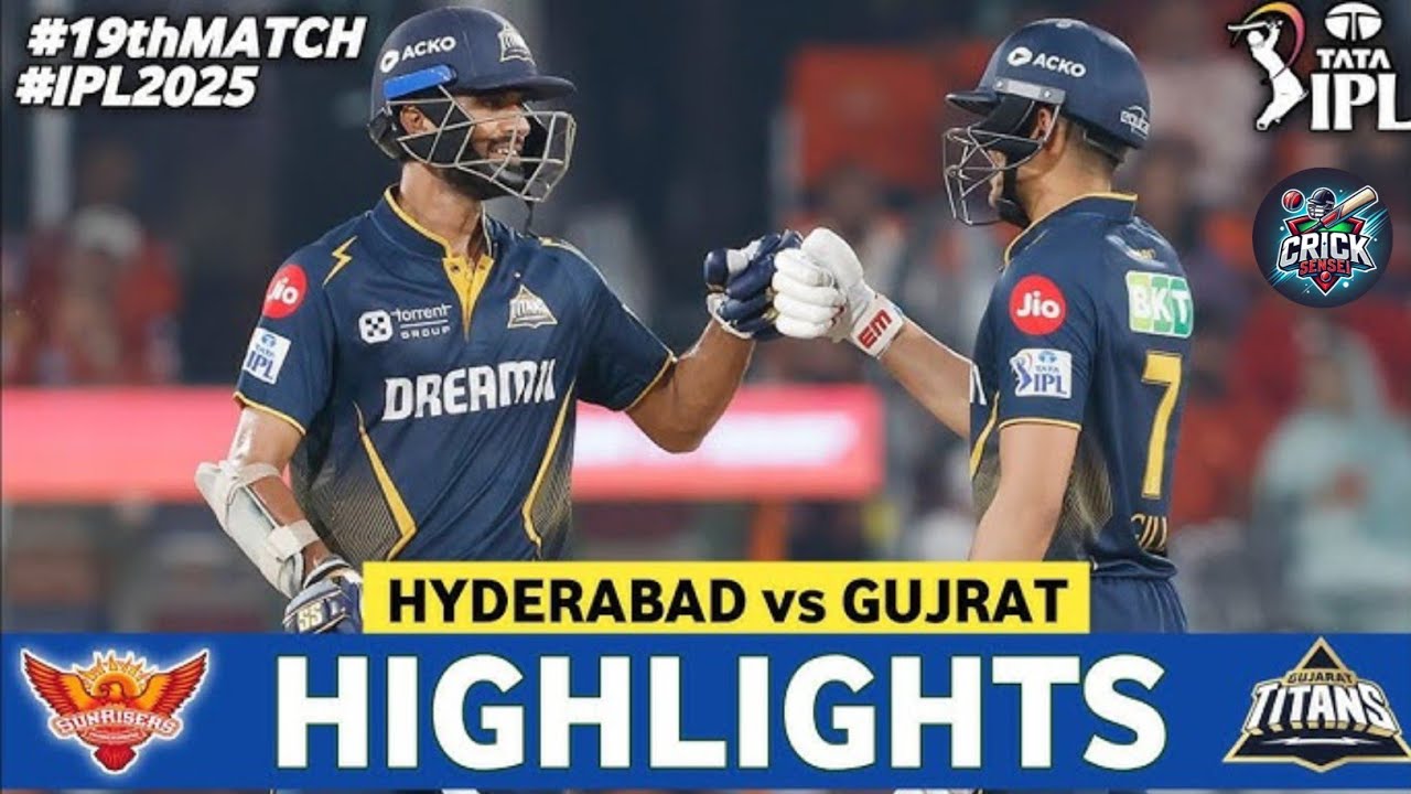Gujarat Titan Vs Sunrise Hyderabad IPL 2025 19 th Match Full Highlight ...