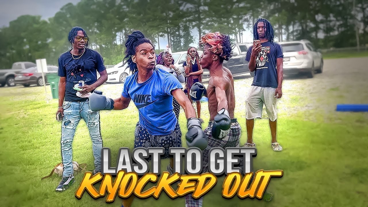 Last to Get knocked Out in the Hood! - YouTube