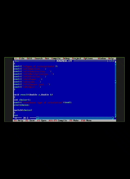 A menu calculator in c++ programming language #programming #coding #education #shorts # ...