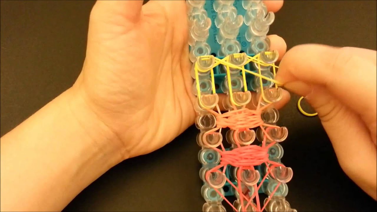Rainbow Shuffle Rainbow Loom Bracelet Tutorial（Full Length Part 1）~ How ...