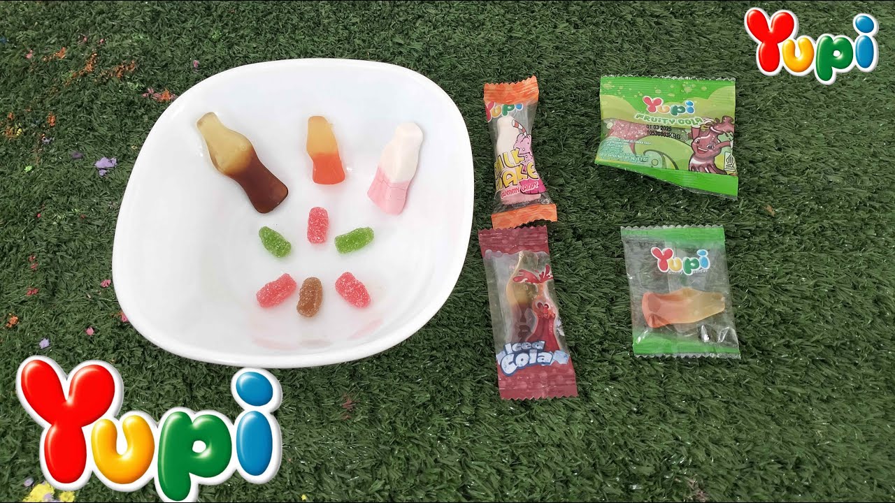 UNBOXING PERMEN YUPI | Yupi Milk Shake, Yupi Fruity Cola, Yupi Ice Cola ...