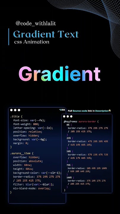 Gradient Text Css Animation🧑‍💻 Coding Programming 2024 Cssanimation