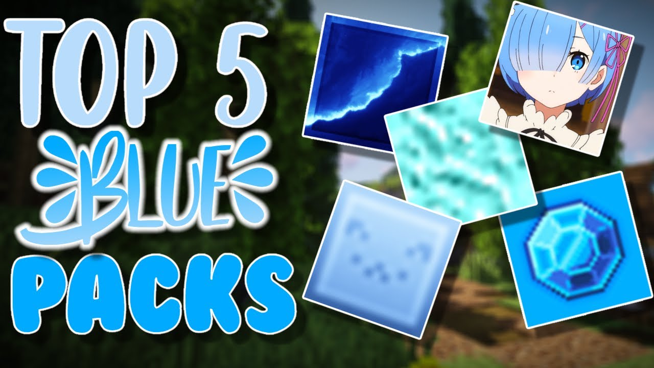 Top 5 BLUE PVP texture packs // 16x & 32x // Fizz - YouTube