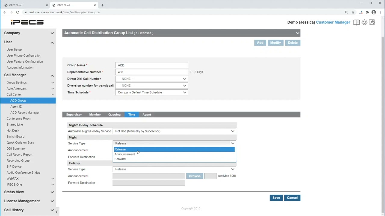 How to create an ACD group on the iPECS Cloud Portal - YouTube