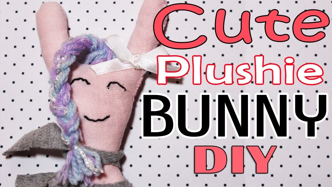 DIY How to make plushie bunny - Simple Tutorial Gift for Kids 35 - YouTube
