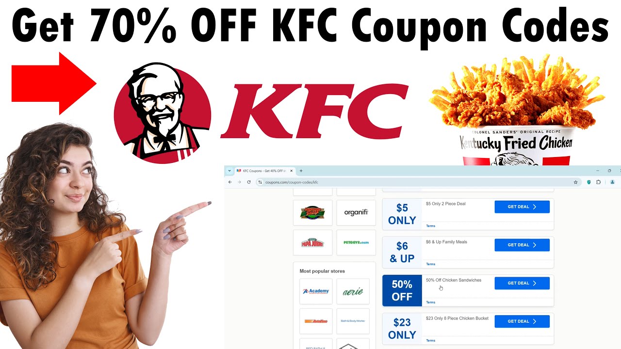 How to Get 70% OFF KFC Coupon Codes (2025) - YouTube
