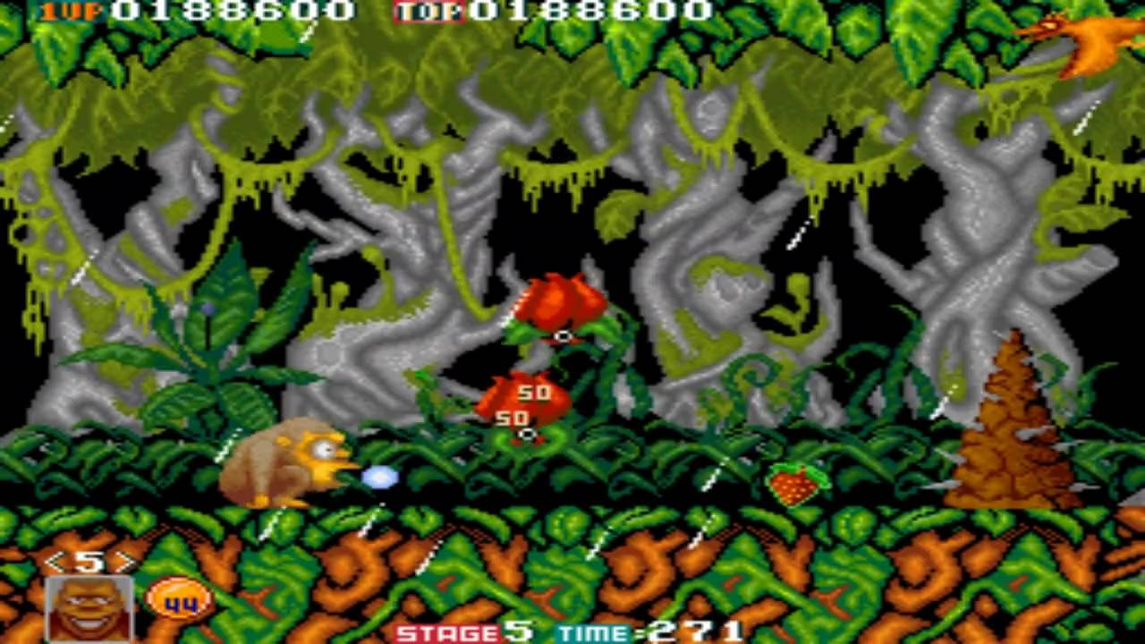 [HD] Toki Stage 3-4-5 1989 Tad Corporation Mame Retro Arcade Games ...