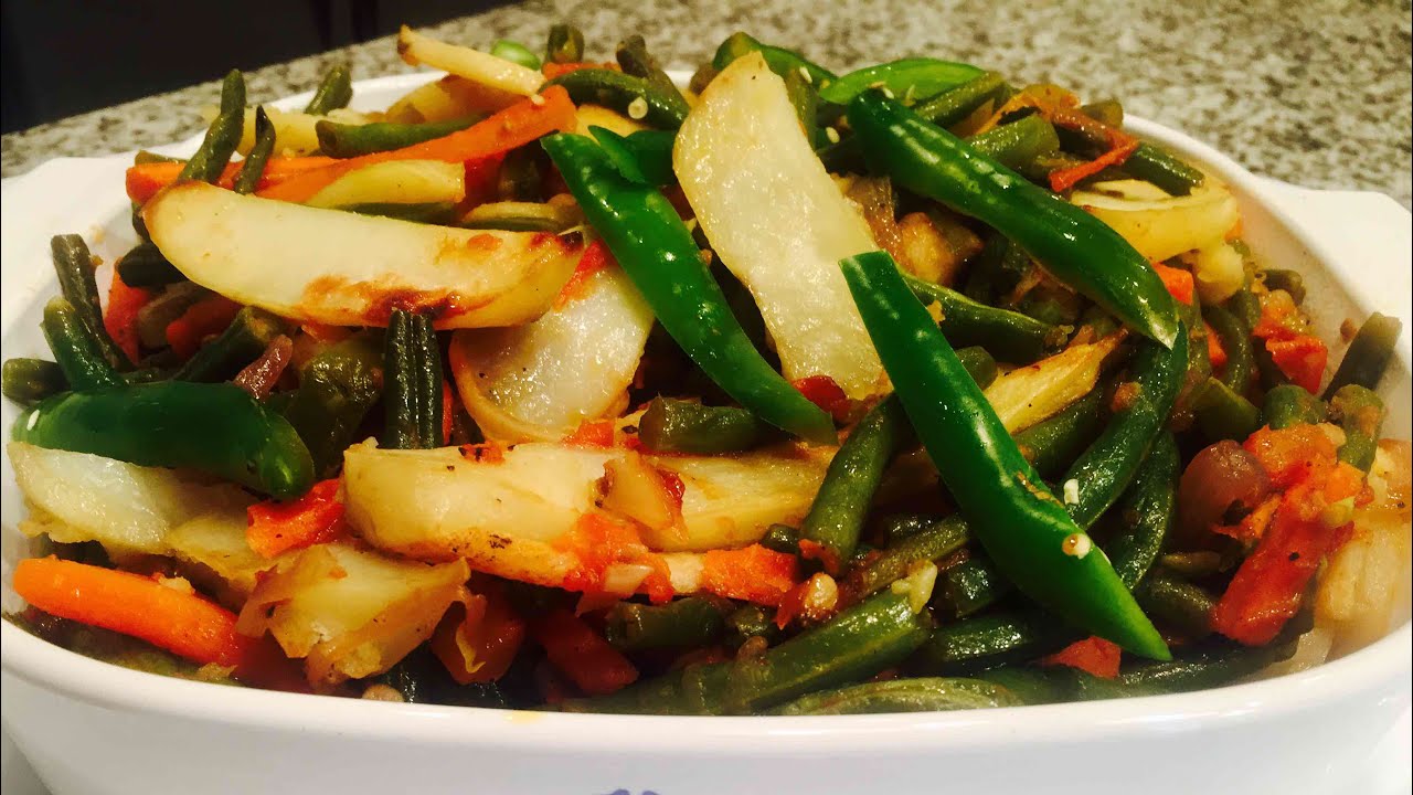 How To Make Fosolia/ Green Beans Alicha Vegan Habesha Food - YouTube