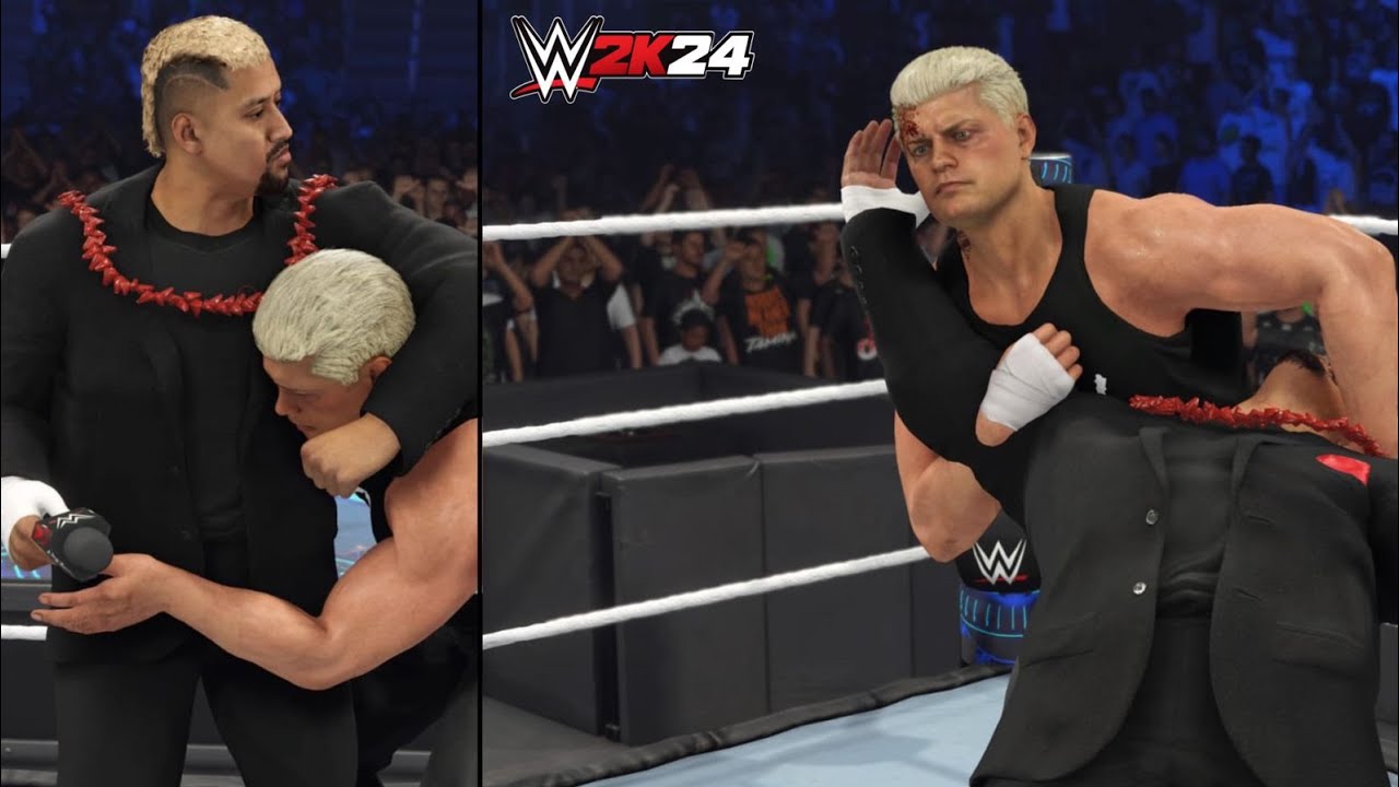 The Fake Tribal Cheif V's The American Night Cody Rhodes Roman Reigns ...