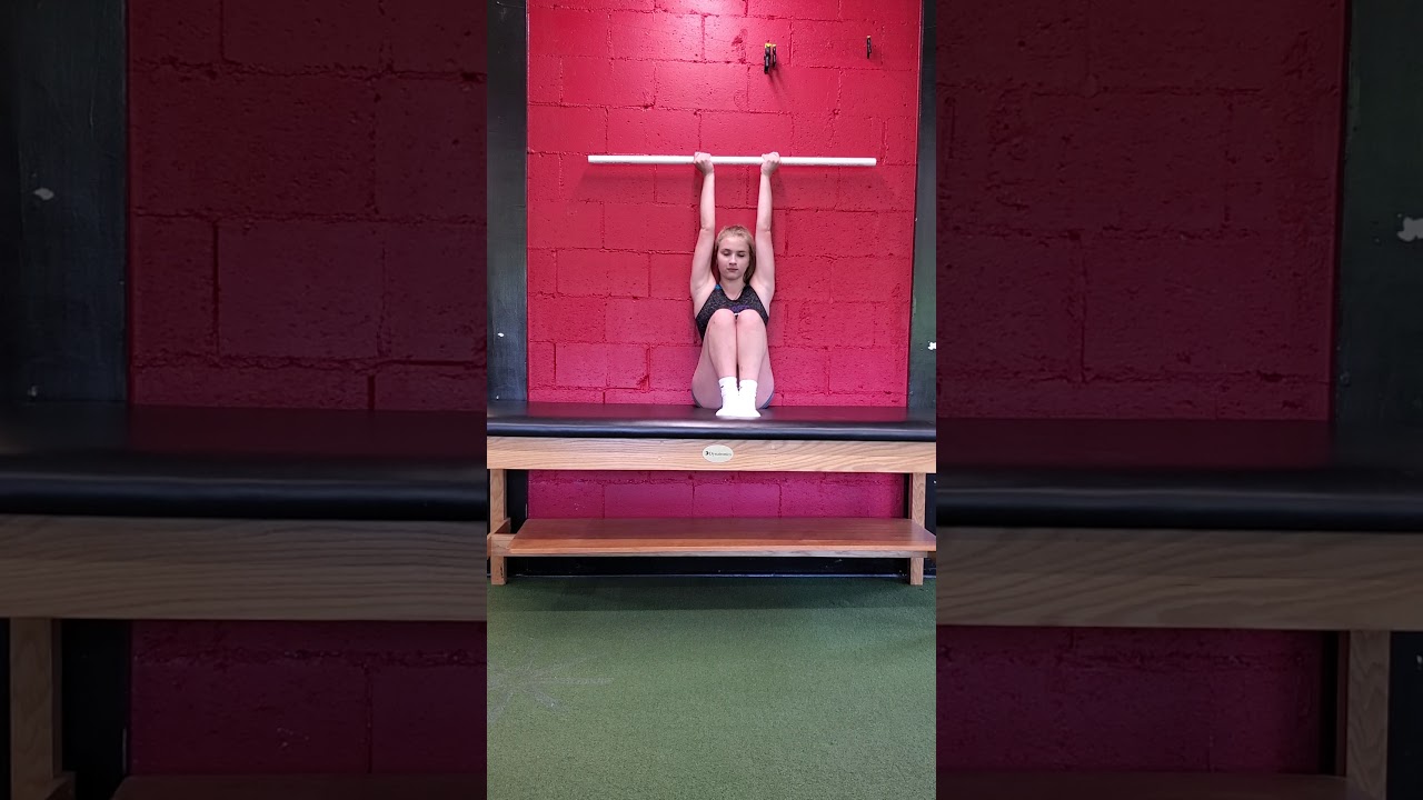 sitting stick shoulder flexion 3 way grip - YouTube