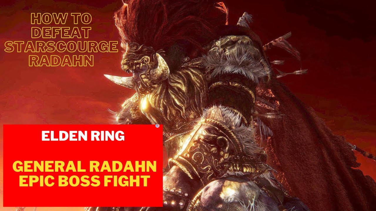 ELDEN RING GENERAL RADAHN EPIC BOSS FIGHT PS5 - YouTube
