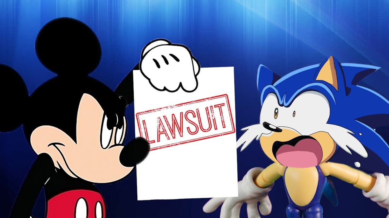 Mickey Sues Sonic and Shadow! (Stop Motion Parody) #sonicthehedgehog # ...