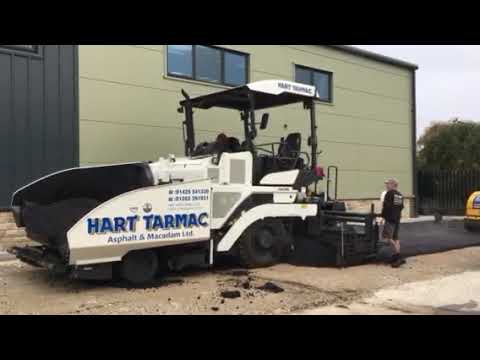 Our Tarmac Paving Machine at MA Hart - YouTube