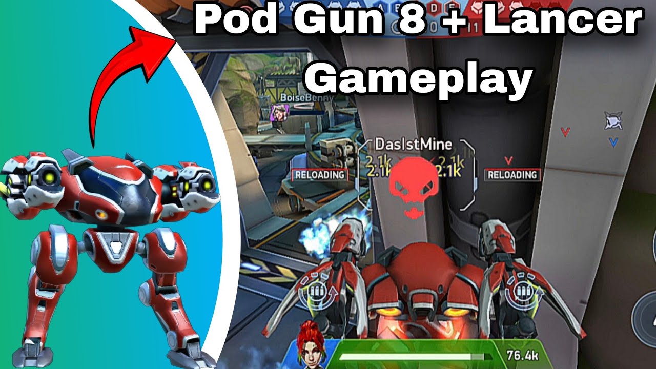 🚀 Mech Arena – Podgun 8 + Lancer Gameplay! 🚀 - YouTube