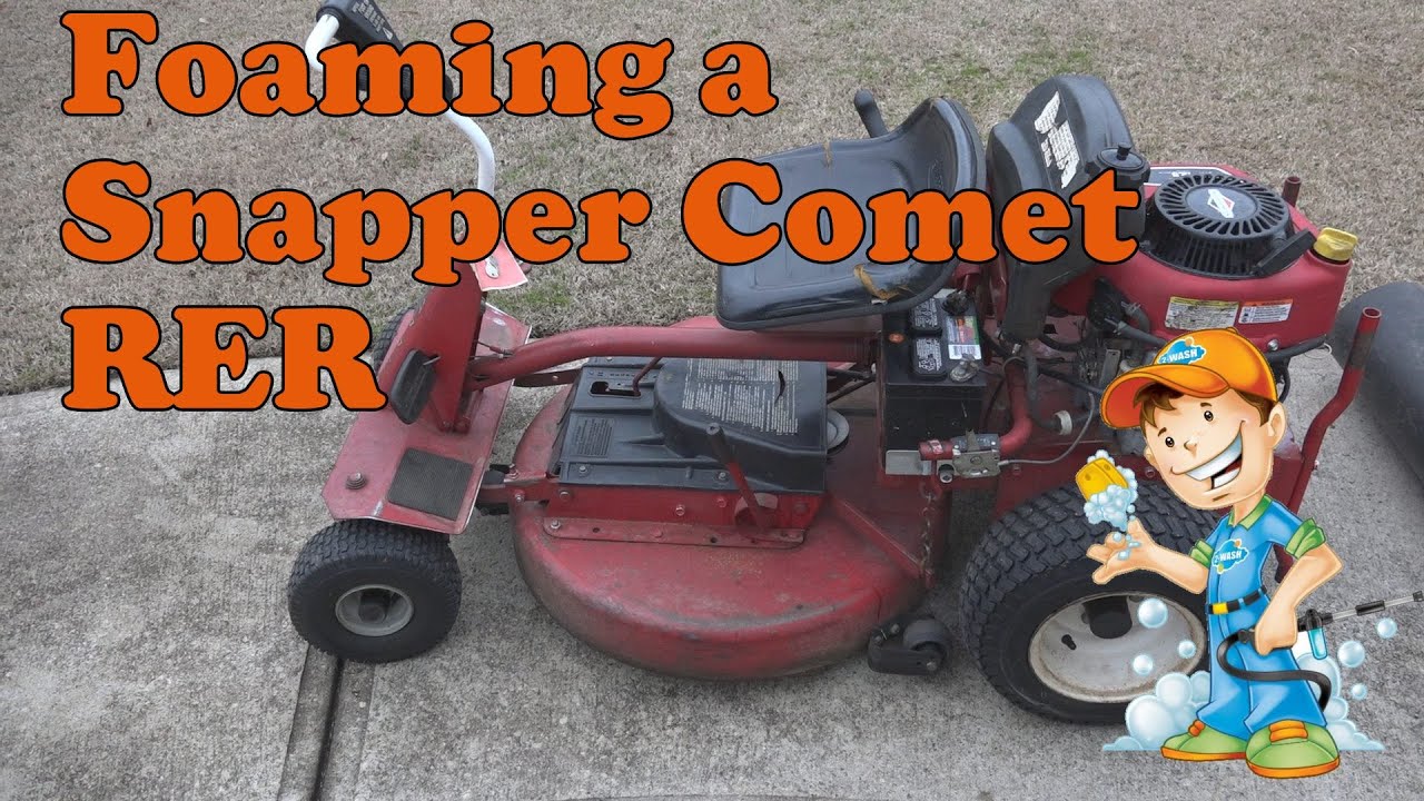 Foaming a Snapper Comet HV RER with Purple Power - YouTube
