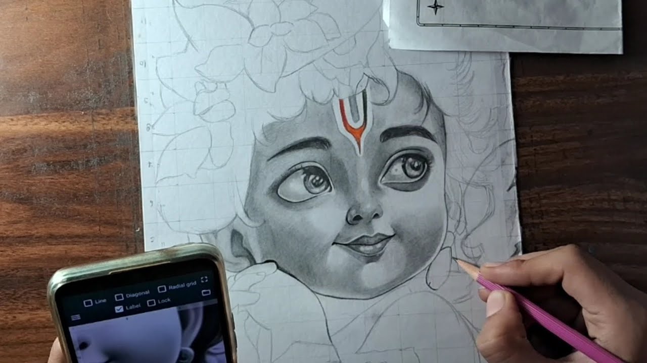 Krishna ji Face Shading tutorial perfect smooth Shading/ krishna ji ...